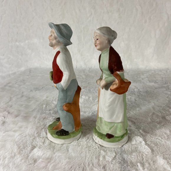 Vintage | Accents | Vintage Pair Farming Grandma Grandpa Porcelain ...